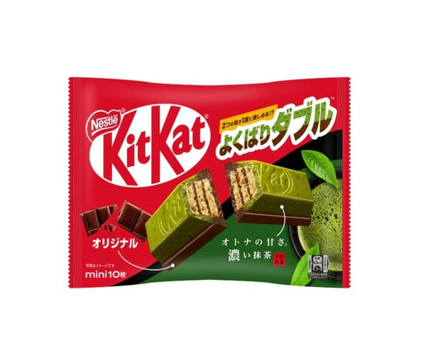 KitKat Japonais Double Matcha & Chocolat – Yokubari 116g – Japan Snack